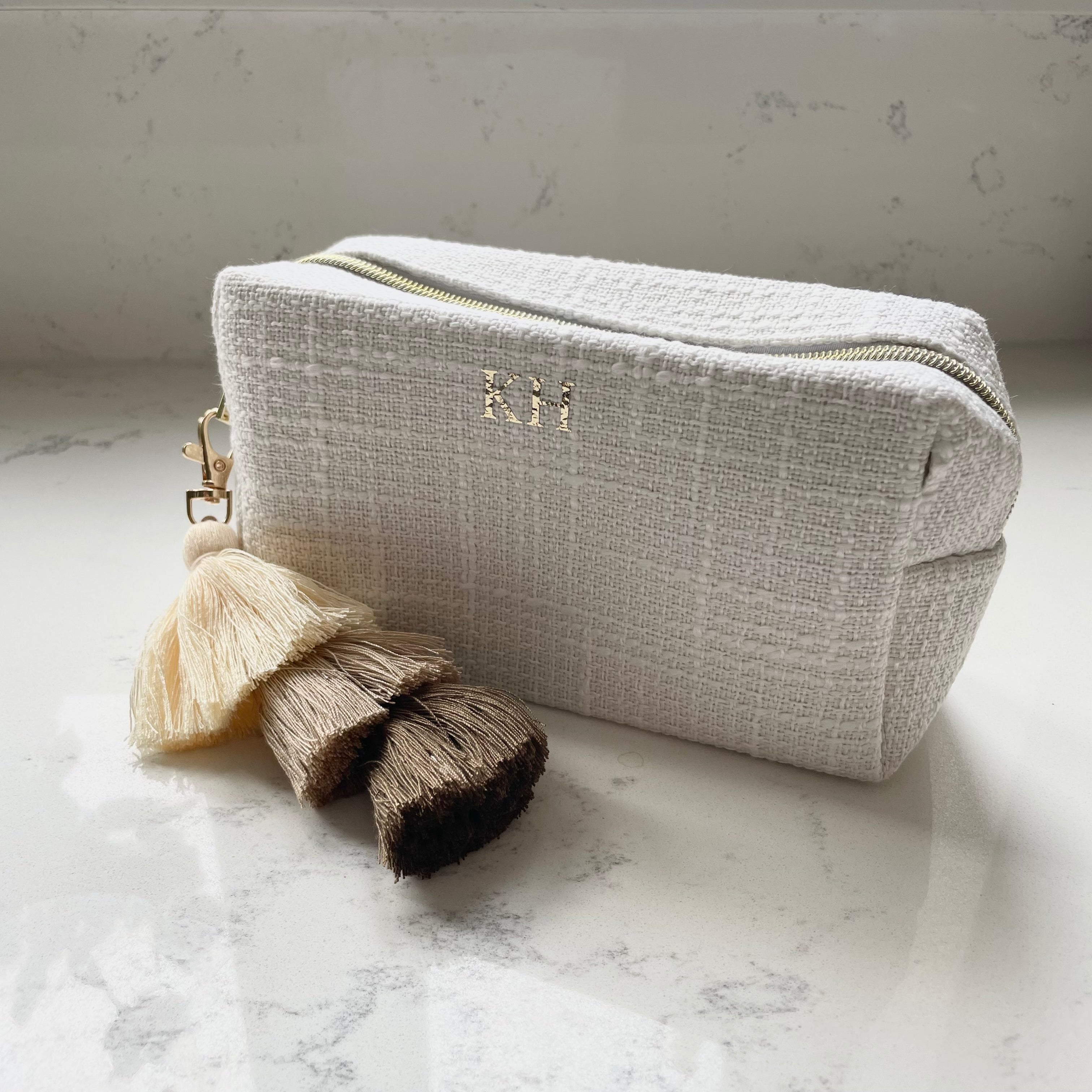 Personalised Boucle Makeup Cosmetic Bag Pencil Case – Cloth'N'Card