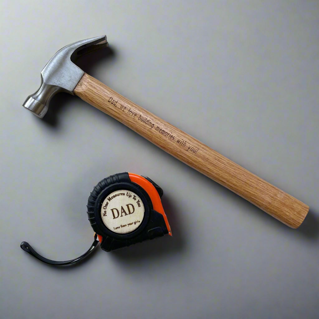 Personalised Engraved Wooden Tool Set – Cloth'N'Card