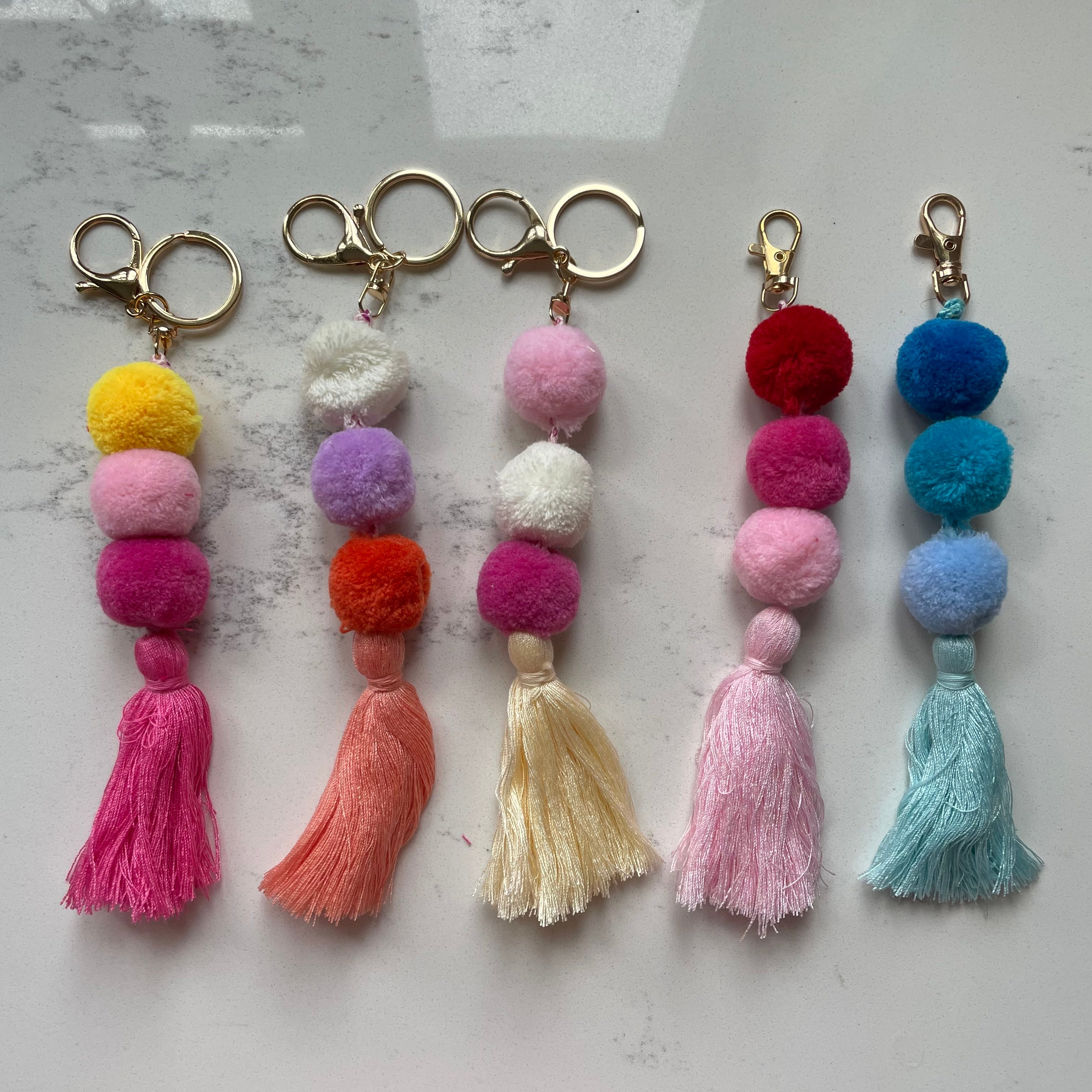 Pom Pom Bag Charms – Cloth'N'Card